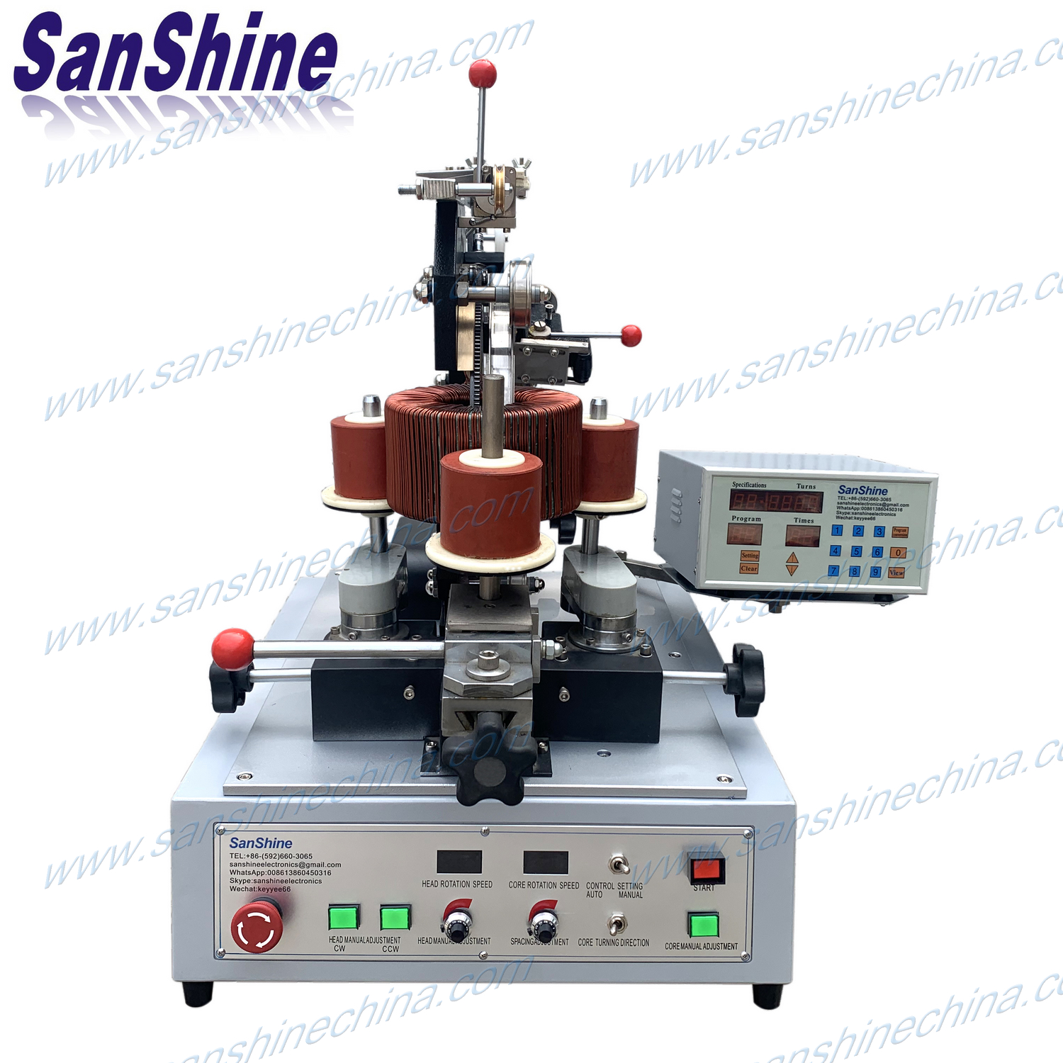 Gear Type Automatic Big Toroid Coil Winding Machine Ss300 Series